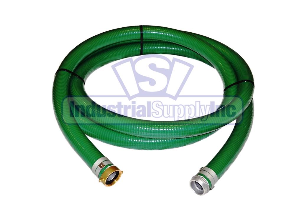 Suction Hose | PVC Green Standard | 3" x 20 FT | Pin Lug Style ...