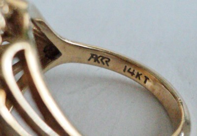 Lady's 14K Yellow Gold Southern Methodist University "SMU" Class Ring ...