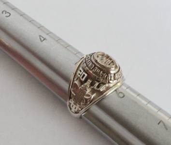 14K Balfour White Gold 2011 University Of Texas "UT" Class Ring w ...