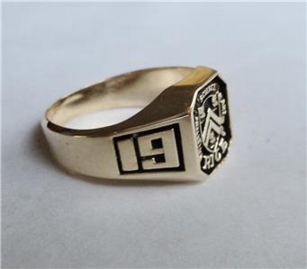 L B G Lady's 10K Gold '91 Rice University Class Ring Sz 8-1/2 | eBay
