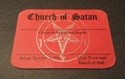 Original Late 60s - CHURCH OF SATAN MEMBERSHIP CARD - Anton Szandor LaVey