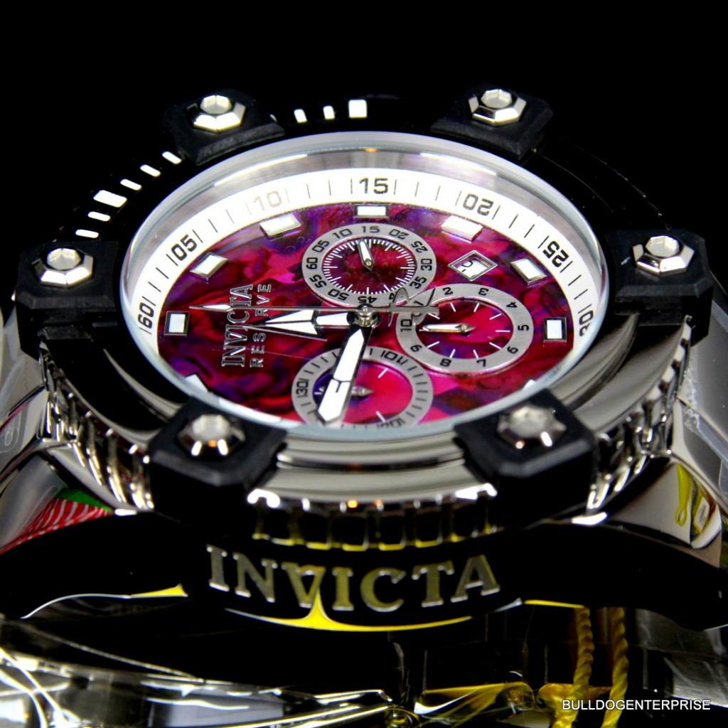 Invicta Reserve Grand Octane Arsenal Purple Abalone High Polish 63mm ...