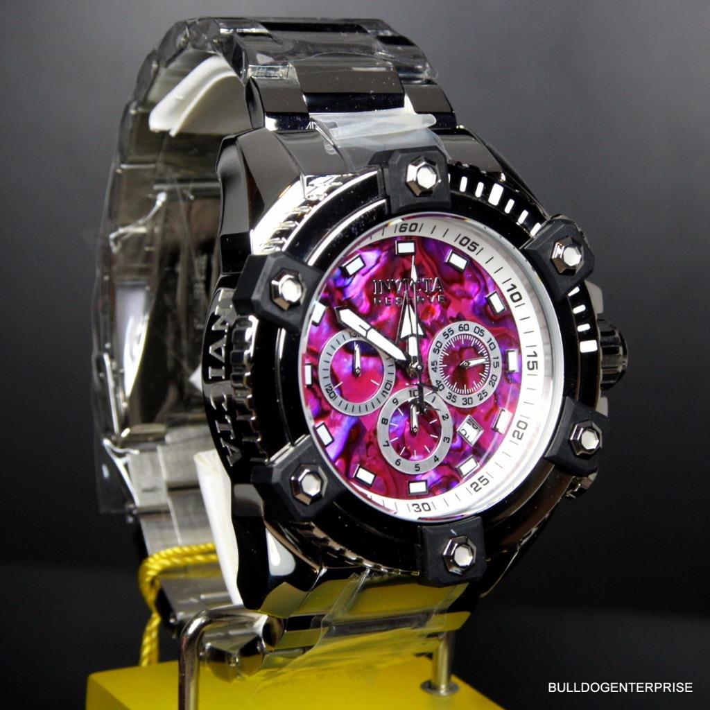 Invicta Reserve Grand Octane Arsenal Purple Abalone High Polish 63mm ...