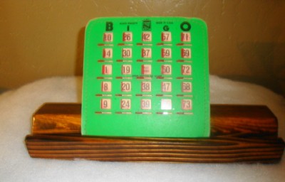 BINGO CARD HOLDER WOOD GREAT FOR EVERYONE | eBay