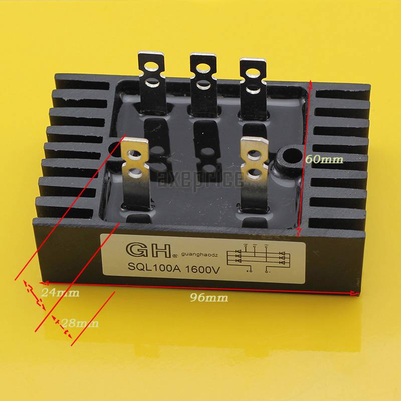 3-Phase Diode Rectifier Bridge SQL100A/1600V 100A Amp 1600V 1.6KV New ...