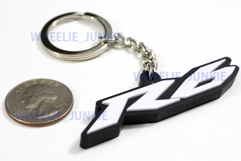 Yamaha YZF R6 YZF-R6 YZFR6 Key Chain Fob Ring logo emblem decal White ...