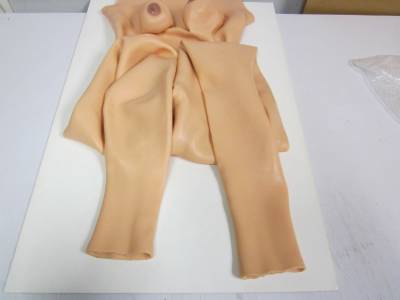 FEMSKIN III SILCONE FEMALE BODY SUIT, C&D BREASTS&HIP PADS, CHERRY ...