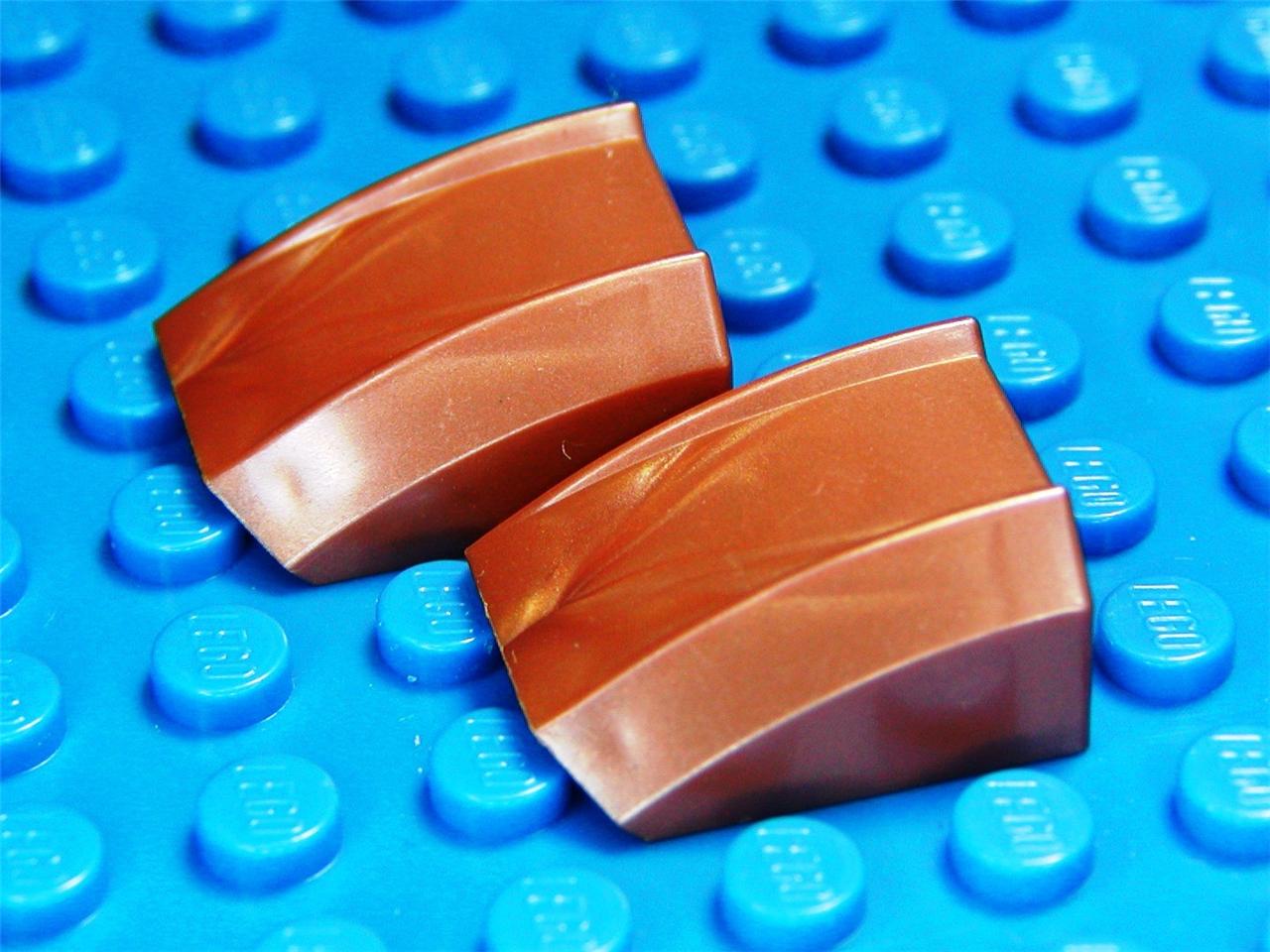 Two New RARE Pearl Copper Gold Color Lego Slope Brick Curved 2x2 ...