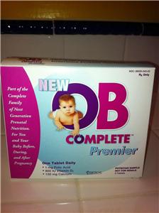 OB complete premier prenatal vitamin-samples 30 | eBay