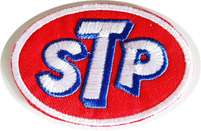 STP MOTOR OIL LOGO IRON ON FABRIC EMBROIDERED PATCH 7cm x 5CM CAR ...