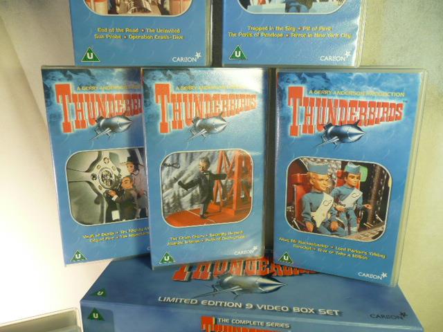 THUNDERBIRDS 9 VHS Boxset 28 Episodes + Behind The Scenes Video Gerry Anderson £9.99 - PicClick UK