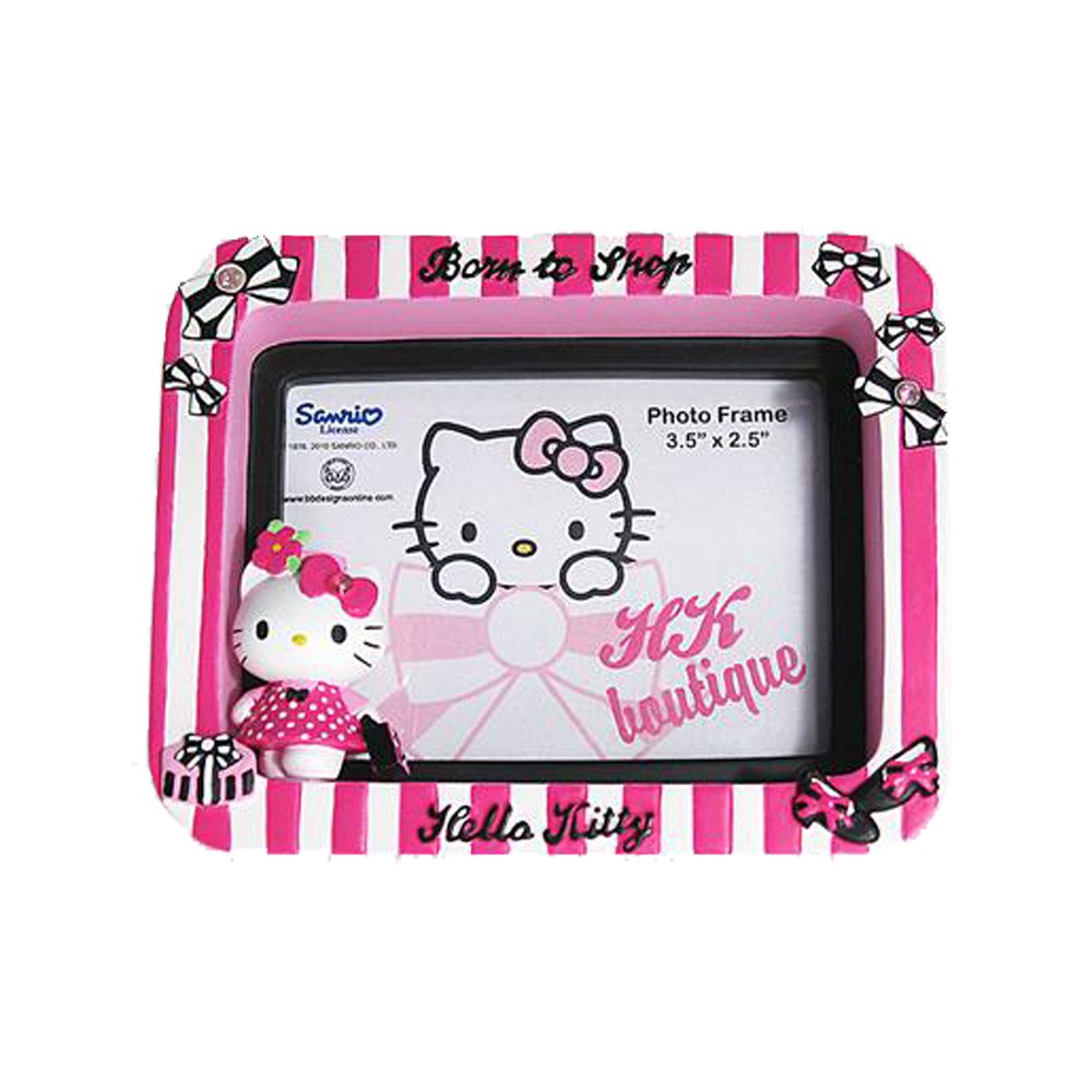 HELLO KITTY 'BORN TO SHOP' PICTURE PHOTO FRAME NEW & 100% OFFICIAL | eBay