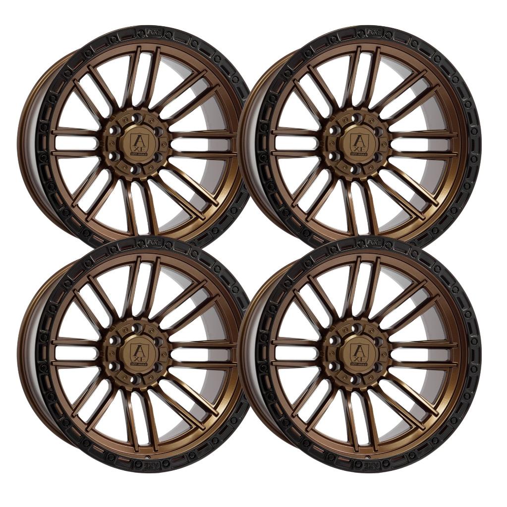 (Set-4) Axe Offroad Icarus 20x10 5x127/5x139.7 -19mm Bronze Wheels Rims ...