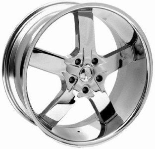 24 inch U2 55 Chrome Wheels Rims 5x5 5x127 +13