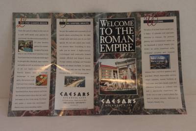 VINTAGE WELCOME TO THE ROMAN EMPIRE CAESAR'S ATLANTIC CITY TRAVEL ...