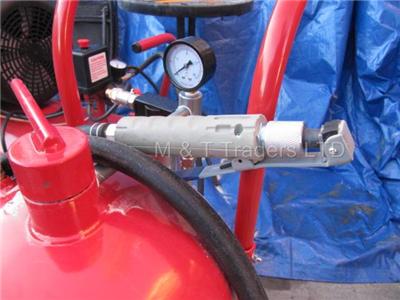 Set up for 10g Sand Blast Pot Compressor Airline & Media