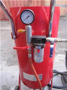 Set up for RA10 Sand Blast Pot Compressor Airline & Media
