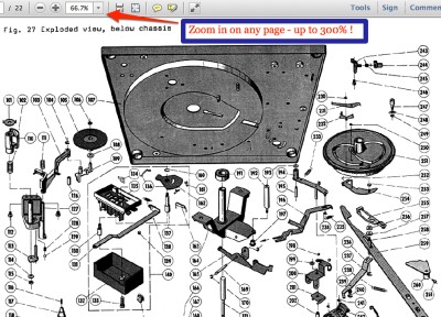 Dual 1219 Turntable Owners Instruction Service Manual Set & Parts List ...