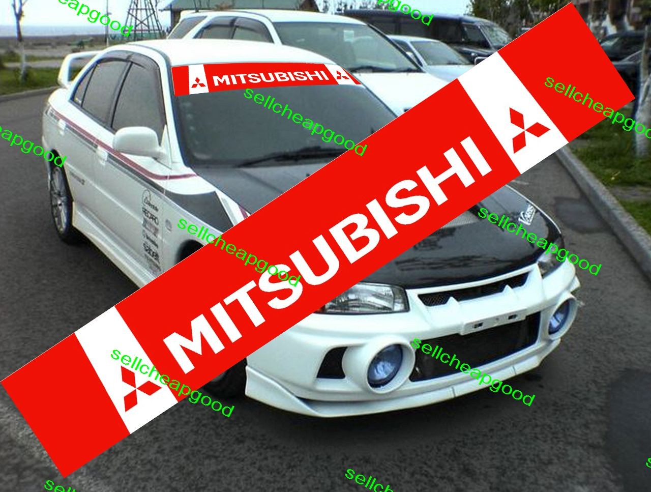 Mitsubishi Windshield Decal Lancer EVO FTO GTO Ralliart | eBay