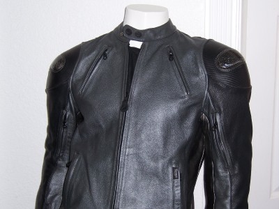 MENS THE TRIPLE CONNECTION TRIUMPH MOTORCYCLE RACING RIDING LEATHER ...