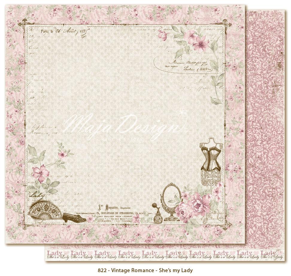 Maja Design 12 x 12 Vintage Romance Scrapbook Paper - Pick from Drop ...