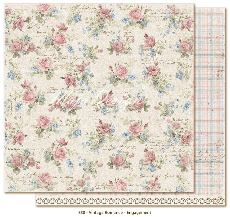Maja Design 12 x 12 Vintage Romance Scrapbook Paper - Pick from Drop ...