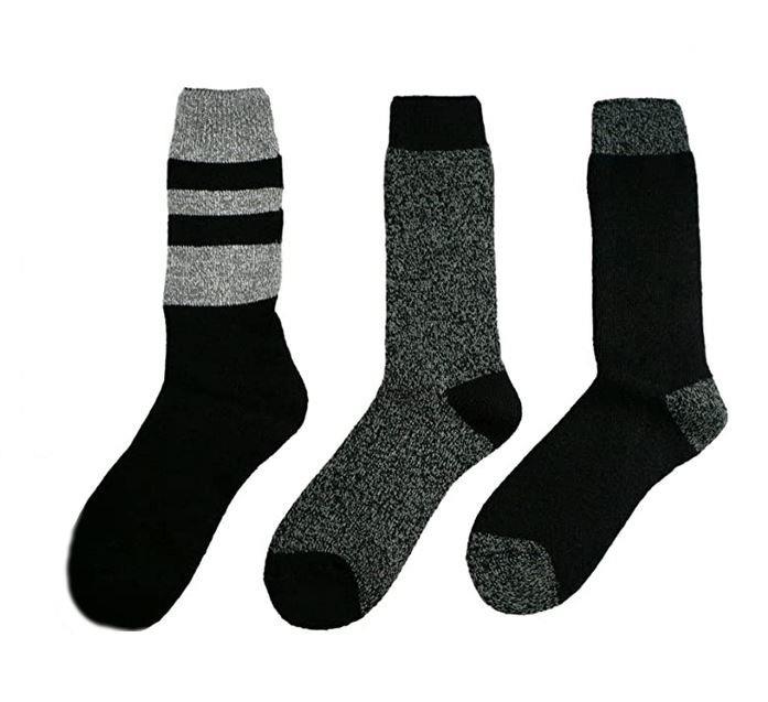 NEW! MEN'S AVALANCHE ULTIMATE THERMAL CREW SOCKS! 3 PACK! BRUSHED ...