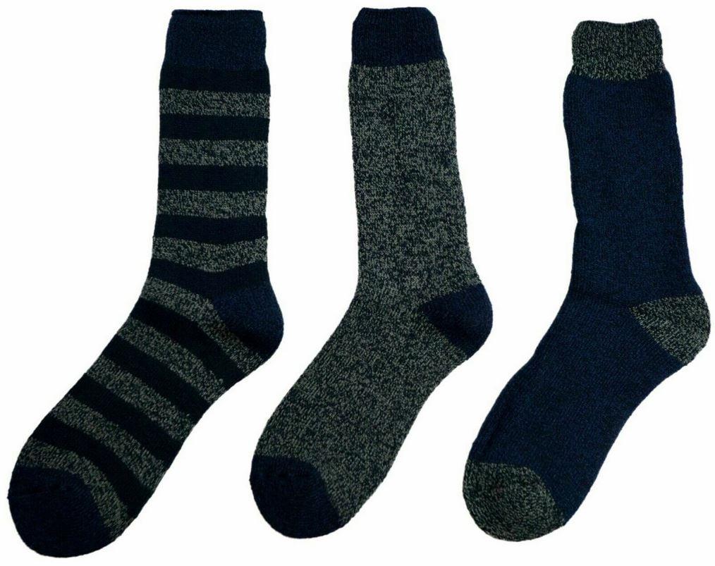 NEW! MEN'S AVALANCHE ULTIMATE THERMAL CREW SOCKS! 3 PACK! BRUSHED ...