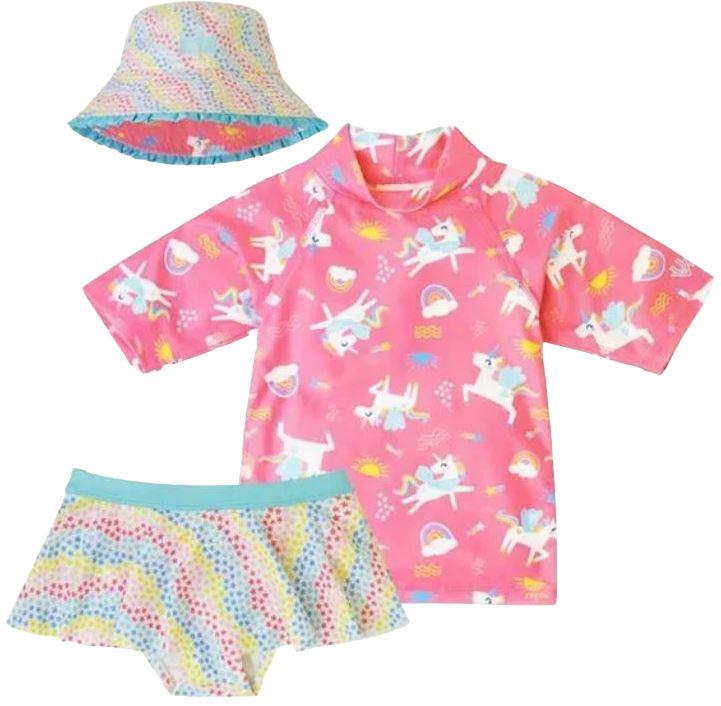 NEW GIRLS UV SKINZ 3 PIECE SWIMWEAR SET! SUNWEAR SET! UPF 50+ VARIETY ...