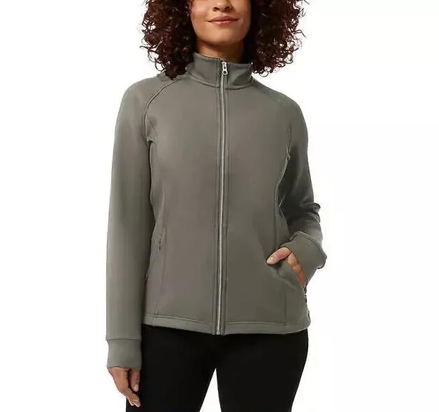 NEW! WOMEN'S 32 DEGREES HEAT SOFT TECH FABRIC ACTIVE FULL ZIP JACKET ...