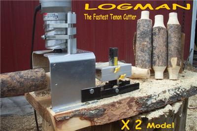 Logman X2 Tenon Cutter 7/8 to 4" Log Furniture tenons | eBay