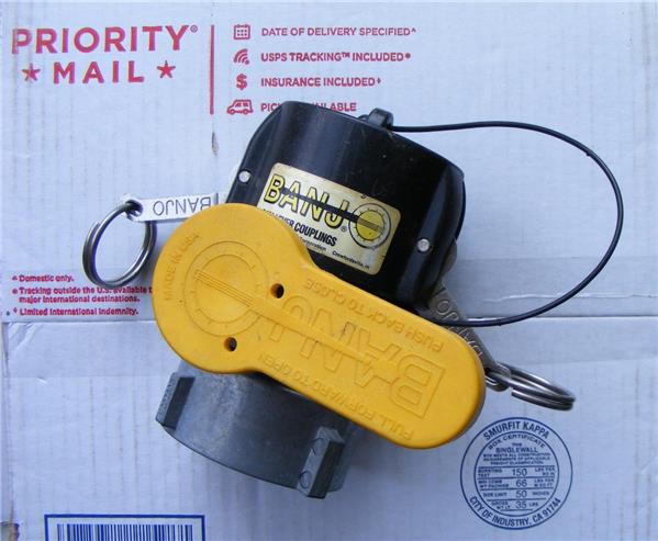 Banjo IBC 2" Spin Weld Mauser Tote Tank Valve v20280A/B 20 PSI w/Cam ...