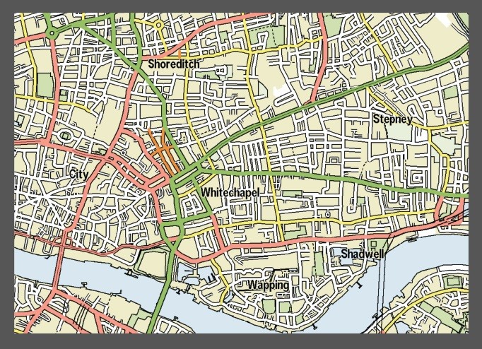 City of London Map - 'Blank' - Knowledge Of London - Taxi Licence ...