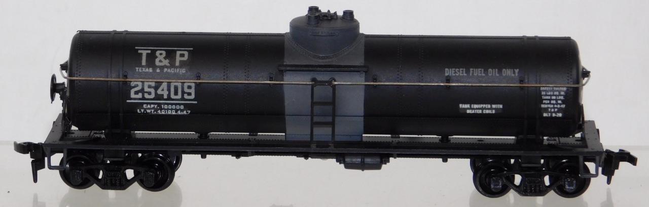 Custom HO Scale Texas and Pacific single dome tank car 25409 T&P C-7 ...