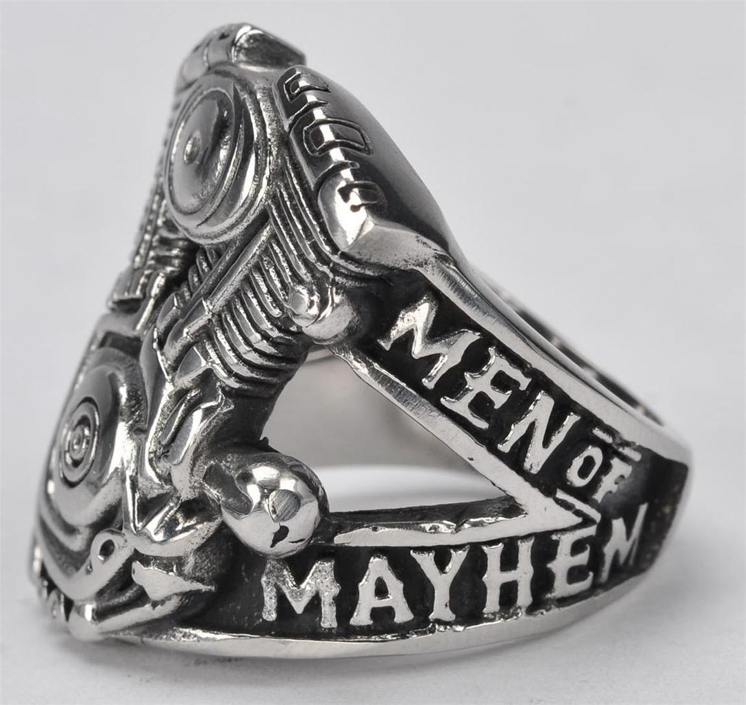 SONS OF ANARCHY RING samcro soa spinner reaper engine NEW ALL SIZES ...