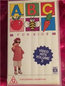 ABC FOR KIDS - VIDEO HITS VOLUME 2 - 10 GREAT SONGS - VHS - VIDEO TAPE ...