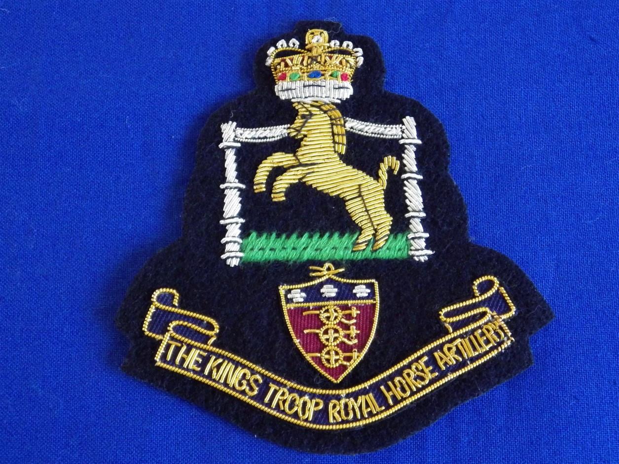 ROYAL HORSE ARTILLERY ( RHA ) BLAZER BADGE ( ALSO 7 PARA RHA & KING'S ...