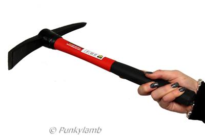 Mini Mattock 500gr Fibreglass Handle Shaft Pick Axe Pickaxe Garden Farm ...
