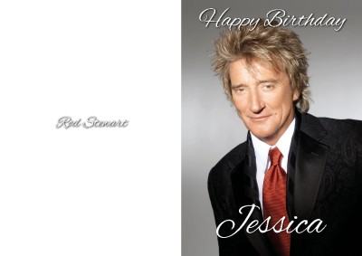 PERSONALISED ROD STEWART BIRTHDAY CARD | eBay