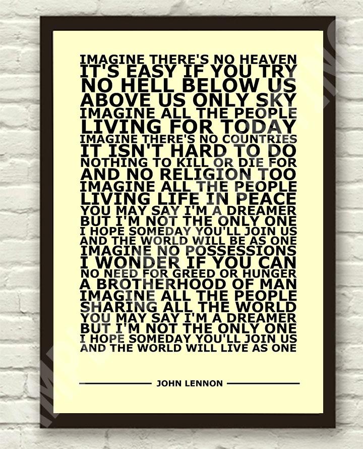 John Lennon Imagine Poster