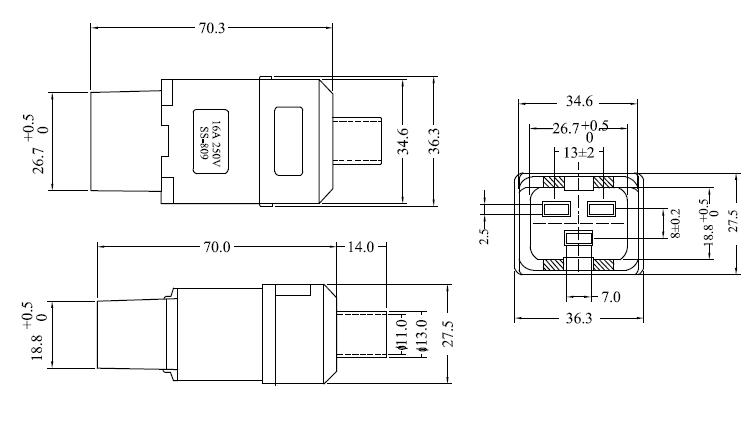 1PCS Standard IEC 320 C19 Power cord connector, C19 female socket | eBay