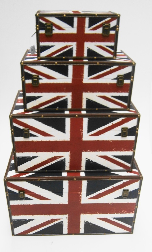 UNION JACK ENGLAND STRONG WOODEN STORAGE UNIT CHEST BOX TRUNK TEENAGE ...