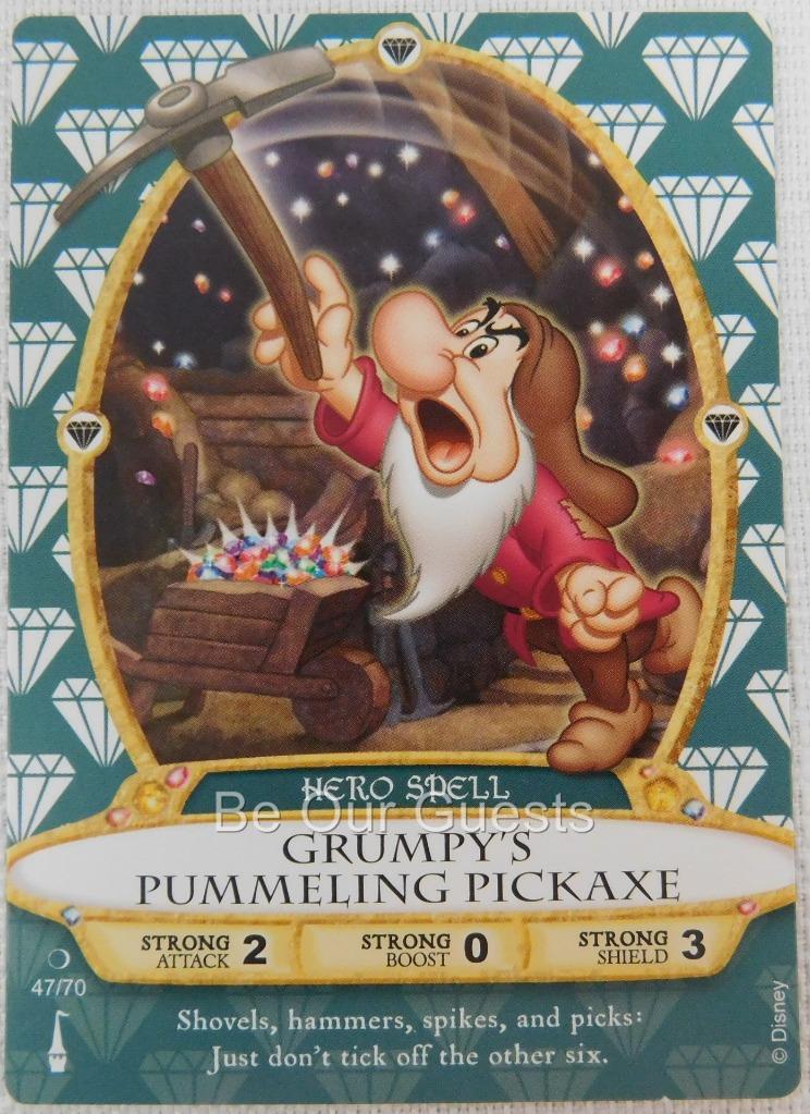 Disney Sorcerers of the Magic Kingdom Card 47 Grumpy's Pummeling ...