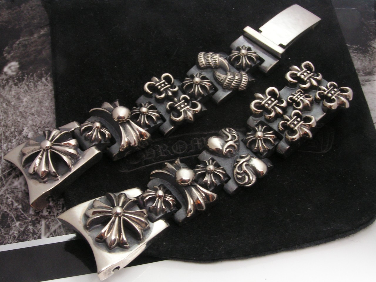 Authentic Chrome Hearts Sterling Watch Band | eBay