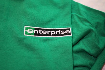Enterprise Rent A Car Rental Green Polo Shirt Hanes LARGE Uniform Work ...