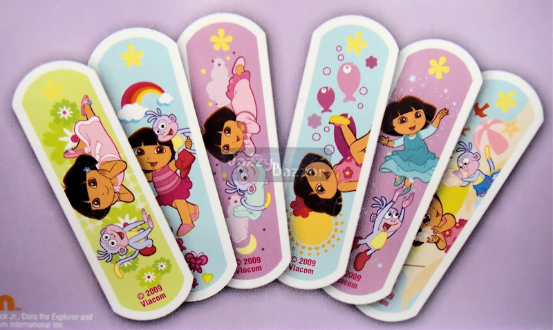 80 Dora Explorer Waterproof Plaster Bandaid Bandage Junior KIDS Girls ...