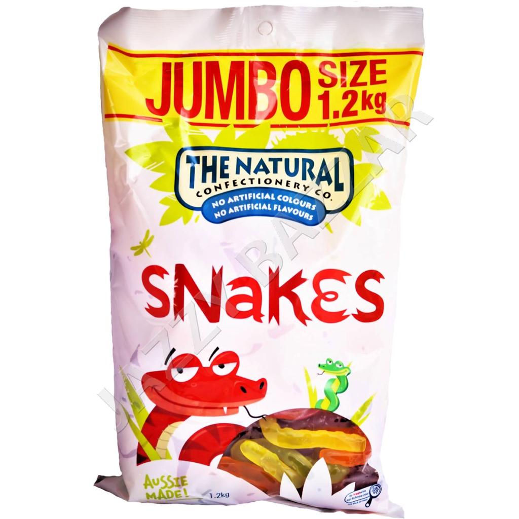 The Natural Confectionery Co. Jelly Lollies Snakes 6Kg - 5 x 1.2 Kg ...