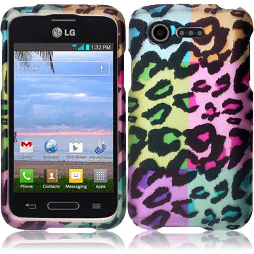 Lg Optimus Fuel L34C Rubberized Hard Case Snap Phone Cover + Screen ...