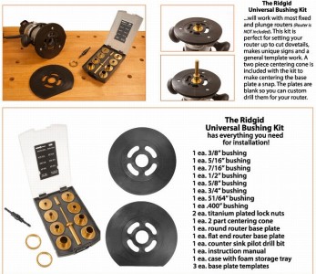 Router Template Guide Bushing & Base-plate Set 4 Craftsman Porter C ...