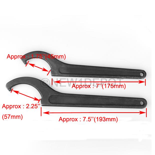 Sell 4X Adjustment Tool Steel C-Shape Spanner Wrenches Coilover Dampers ...